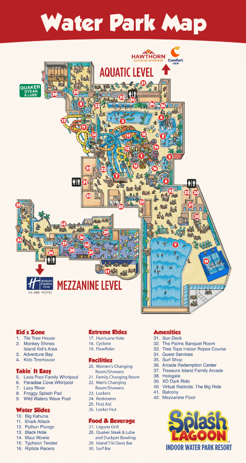 Splash Lagoon Map and Brochure (2008 - 2023) | ThemeParkBrochures.net