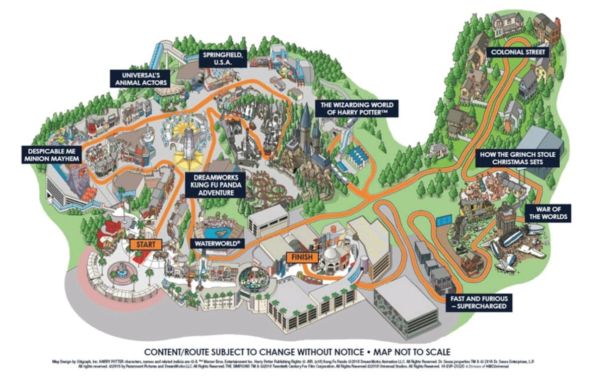 Universal Studios Hollywood Map and Brochure (2023 - 1980 ...