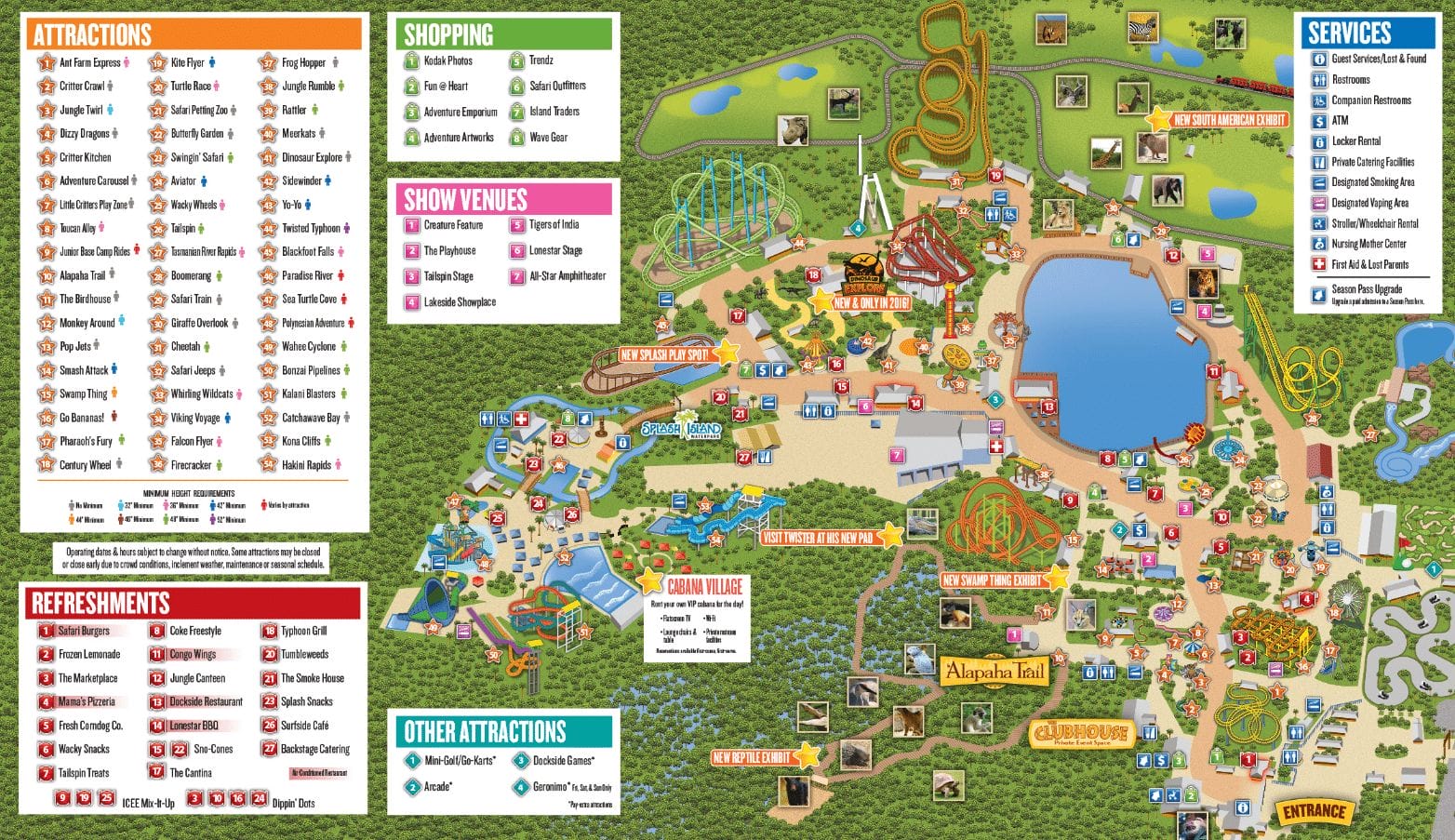 Wild Adventures Map and Brochure (2001 - 2024) | ThemeParkBrochures.net