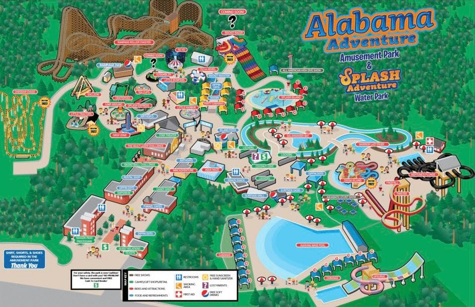 Alabama Splash Adventure Map and Brochure (2021 - 2022 ...