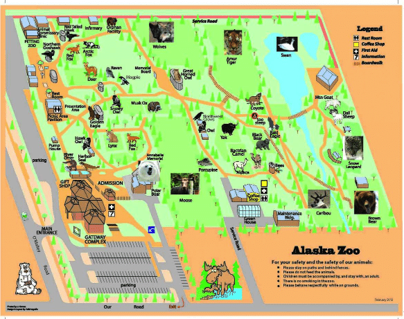 Alaska Zoo Map and Brochure (2015 - 2023) | ThemeParkBrochures.net