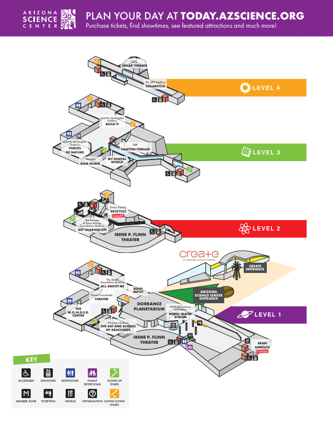 Arizona Science Center Map and Brochure (2020 - 2023 ...