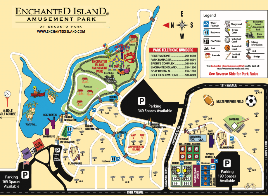Enchanted Island Amusement Park Map and Brochure (2023 ...