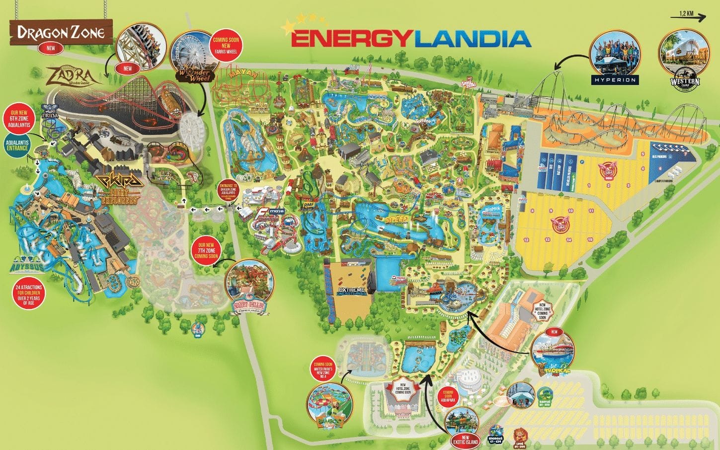 Energylandia Map and Brochure (2016 - 2023) | ThemeParkBrochures.net