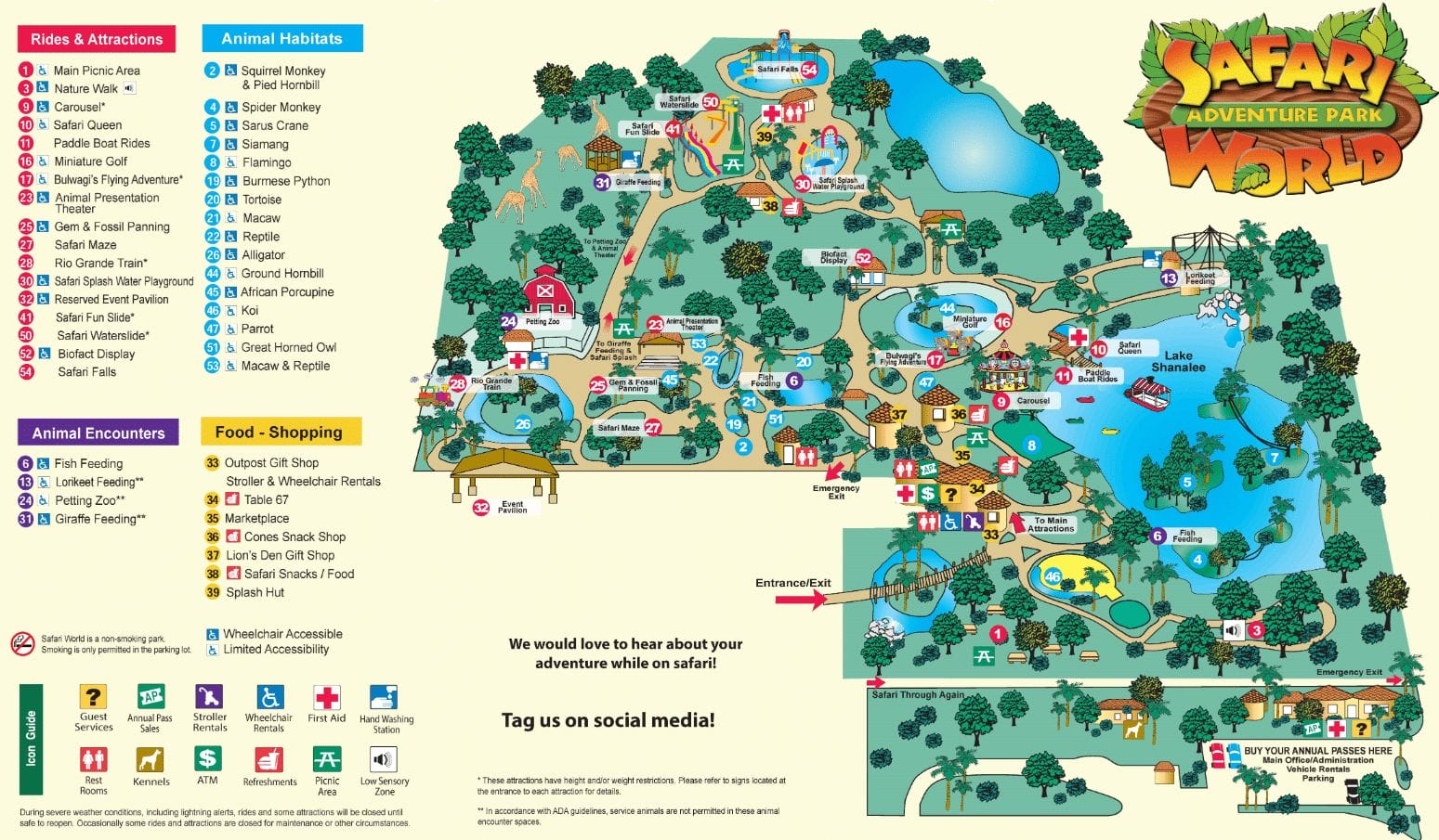 Lion Country Safari Map and Brochure (2021 - 2023) | ThemeParkBrochures.net