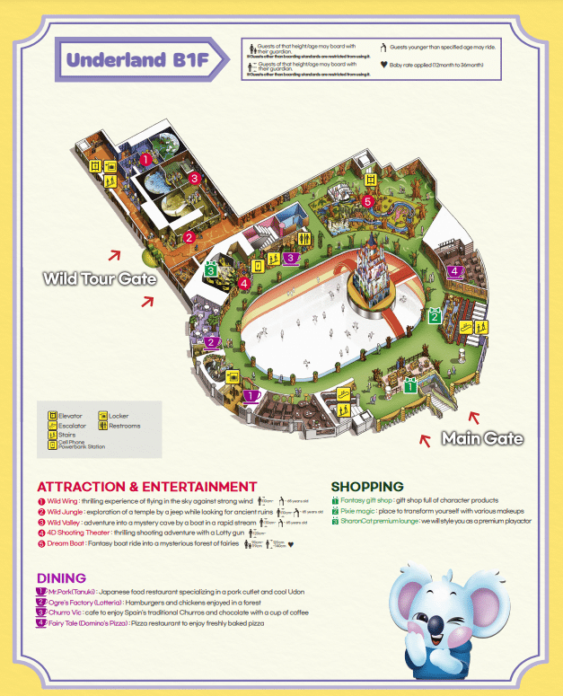 Lotte World Map and Brochure (2023) | ThemeParkBrochures.net