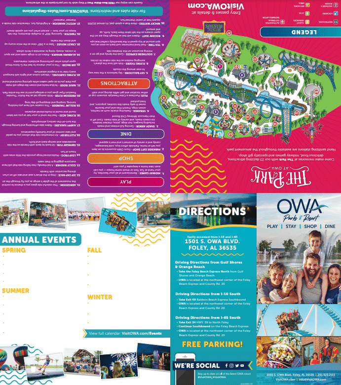 Owa Map and Brochure (2021 - 2023) | ThemeParkBrochures.net