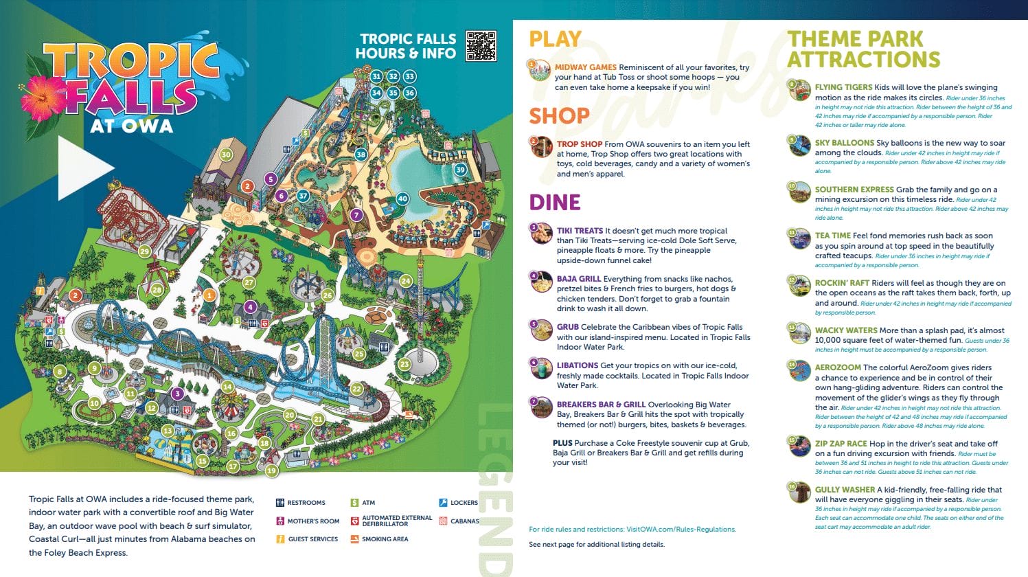 Owa Map and Brochure (2021 - 2023) | ThemeParkBrochures.net