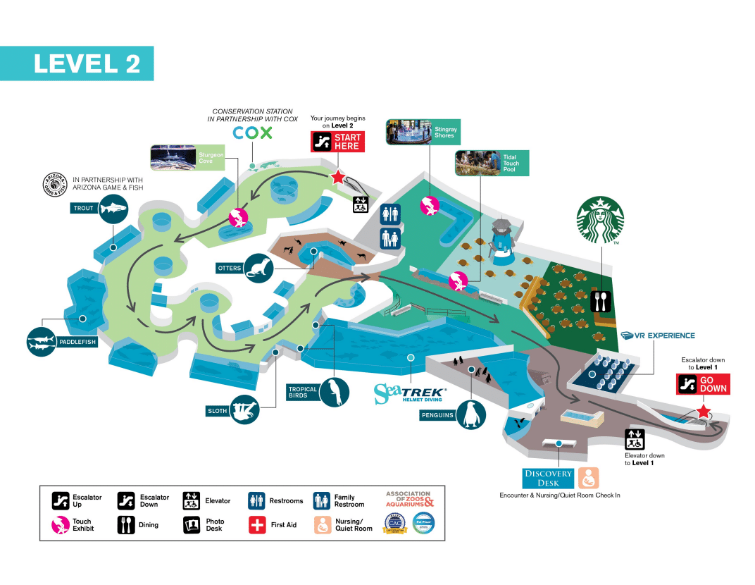 OdySea Aquarium Map and Brochure (2023) | ThemeParkBrochures.net