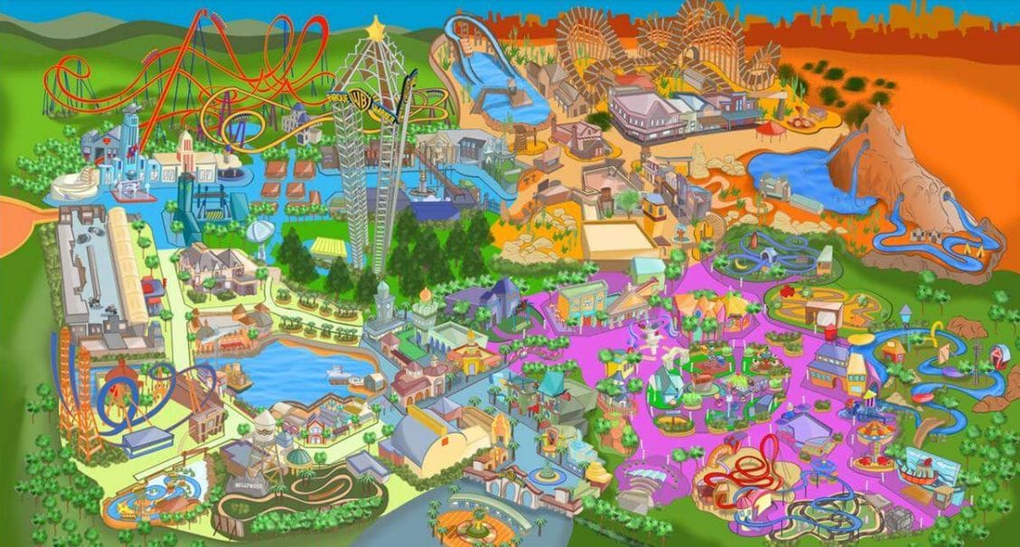 Parque Warner Madrid Map and Brochure (2021 - 2023 ...