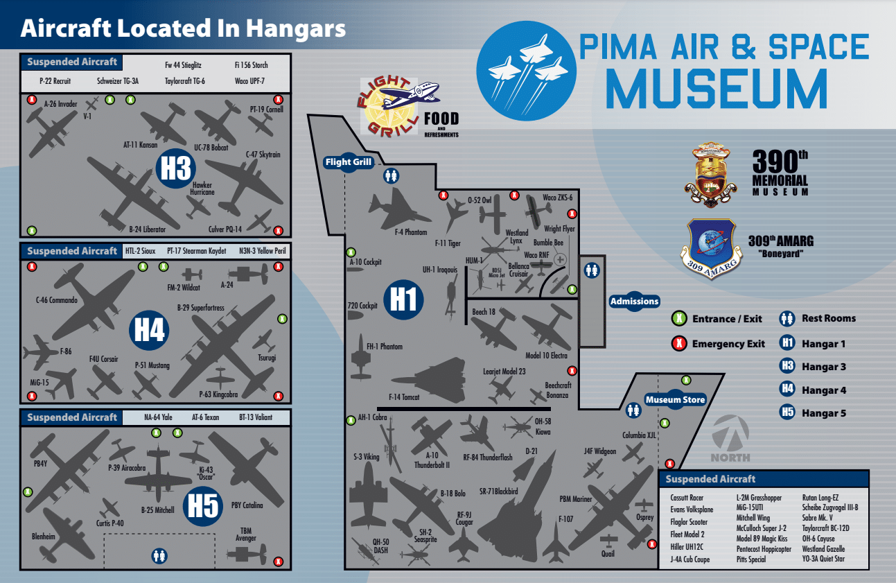 Pima Air and Space Museum Map and Brochure (2020 - 2023 ...