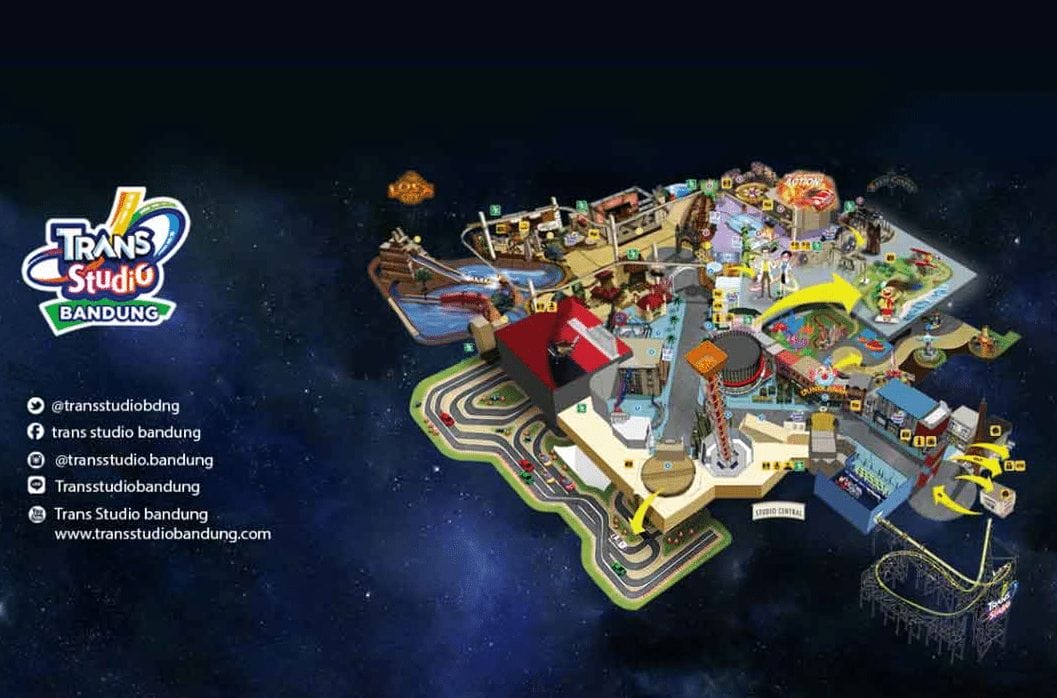 Trans Studio Bandung Map and Brochure (2021 - 2023 ...