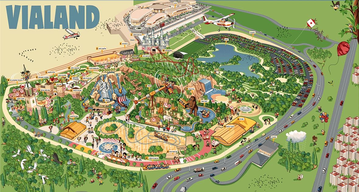 Vialand Map and Brochure (2022 - 2023) | ThemeParkBrochures.net