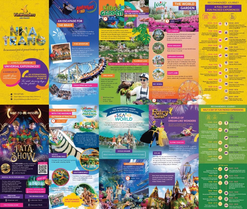 Vinpearl Land Map and Brochure (2021 - 2023) | ThemeParkBrochures.net