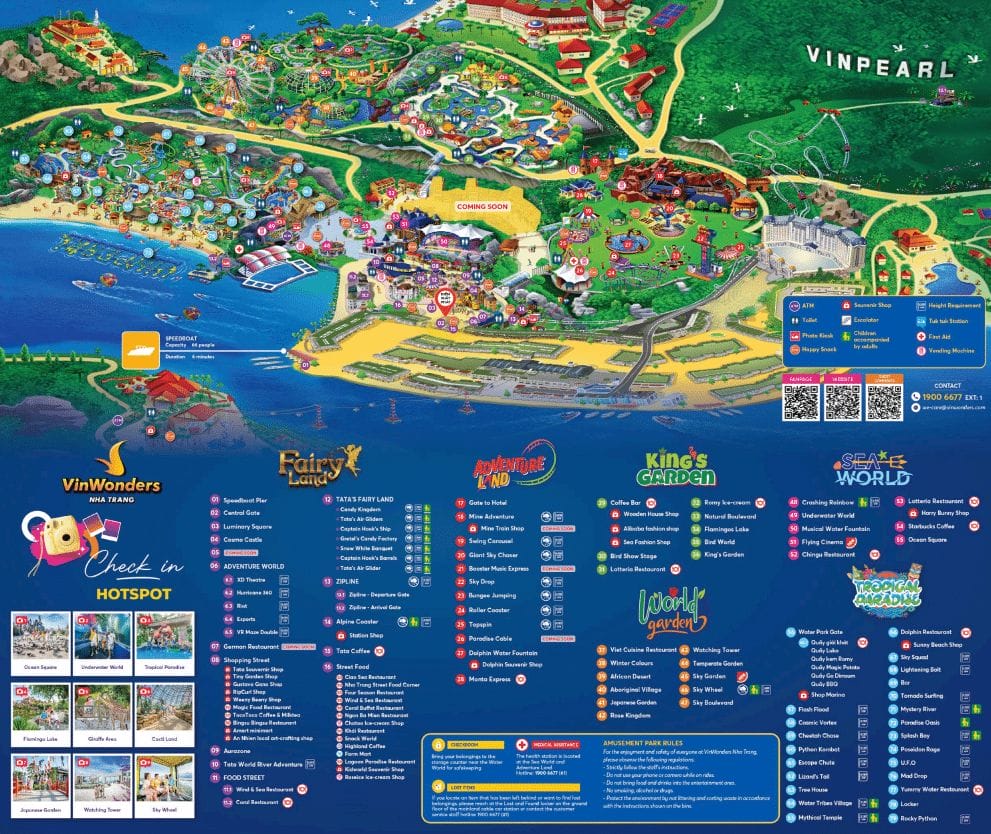 Vinpearl Land Map and Brochure (2021 - 2023) | ThemeParkBrochures.net