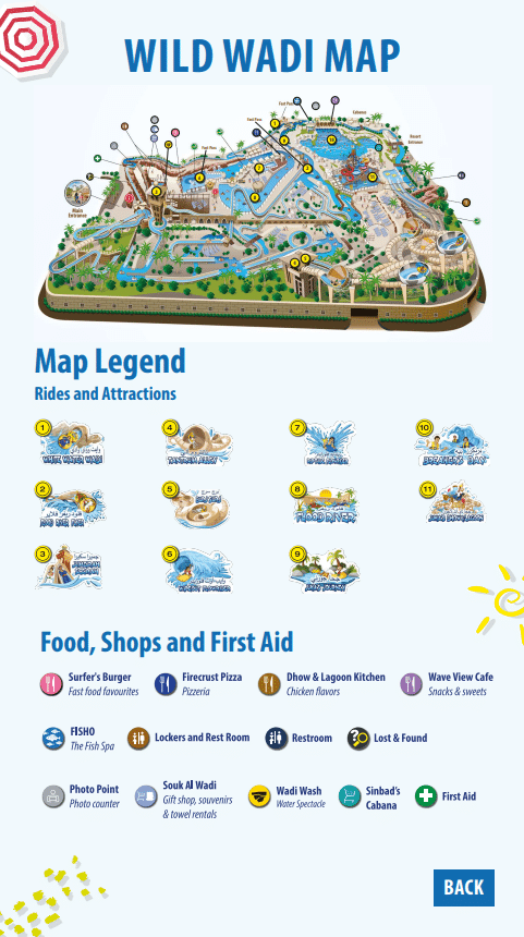 Wild Wadi Water Park Map and Brochure (2023 - 2024 ...