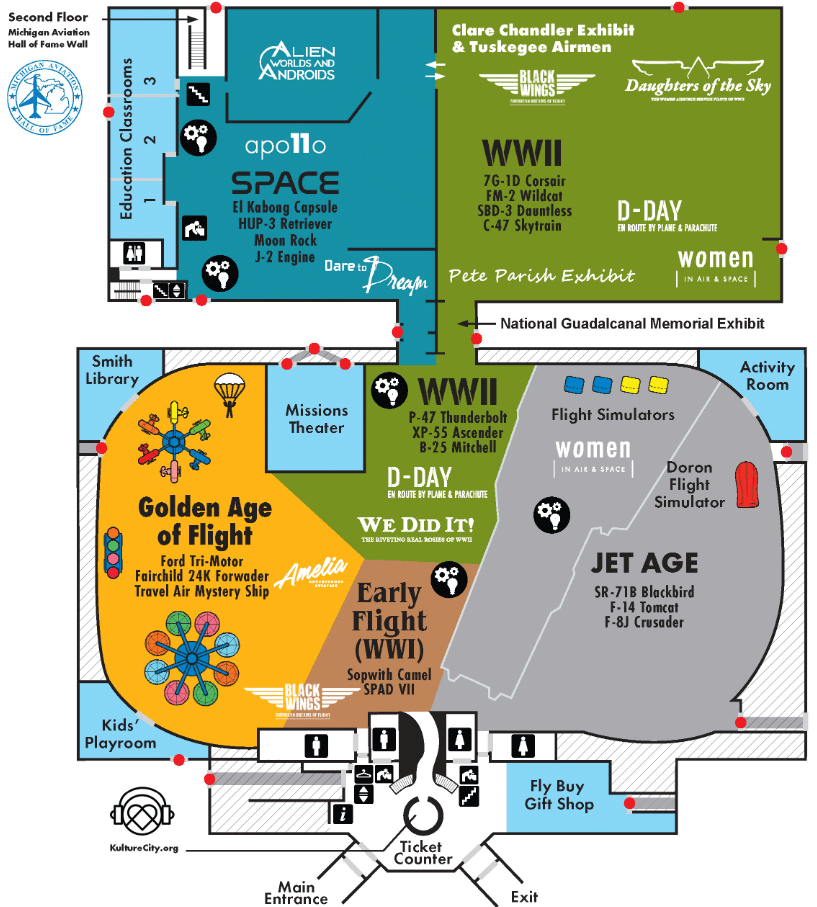 Air Zoo Aerospace & Science Museum Map and Brochure (2020 - 2022 ...
