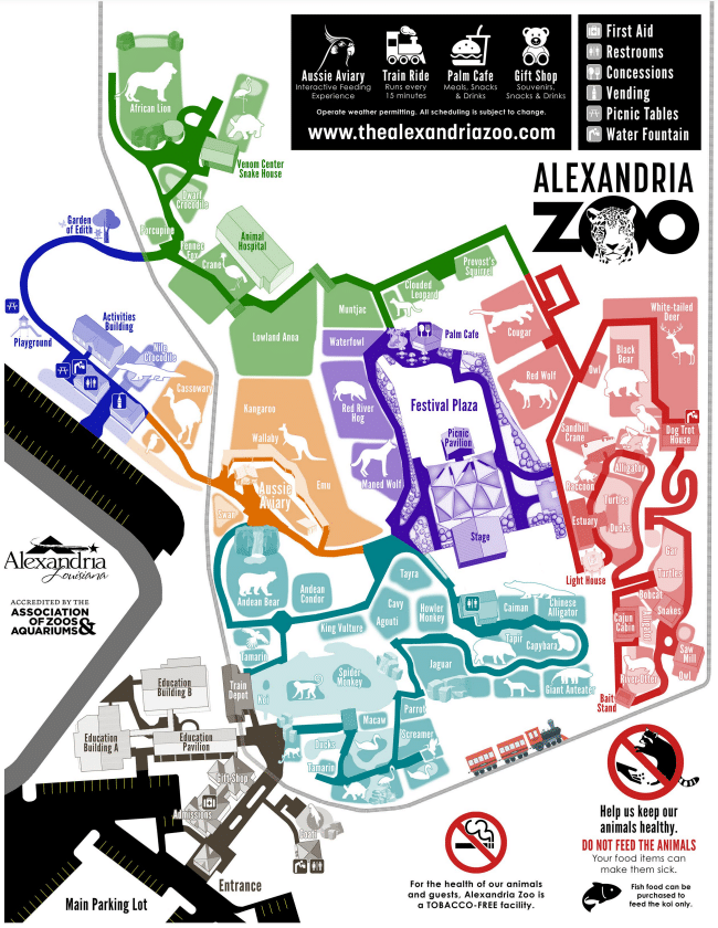 Alexandria Zoological Park Map and Brochure (2017 - 2023 ...
