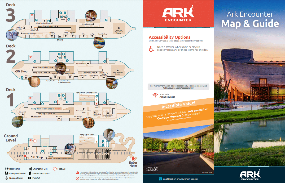 Ark Encounter Map and Brochure (2021 - 2023) | ThemeParkBrochures.net