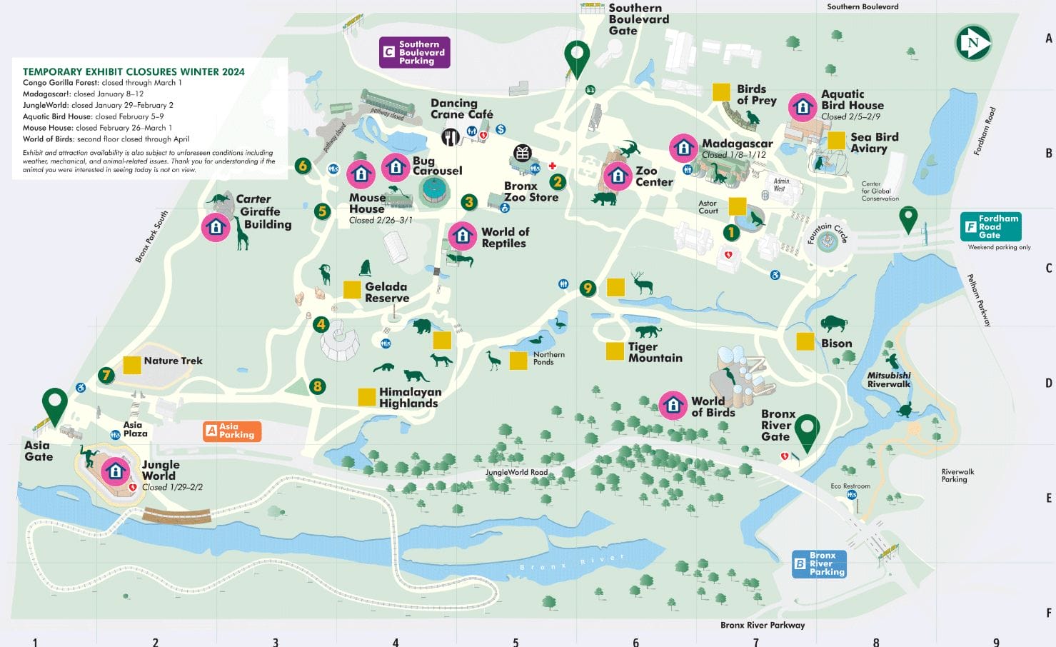 Bronx Zoo Map and Brochure (2015 - 2023) | ThemeParkBrochures.net