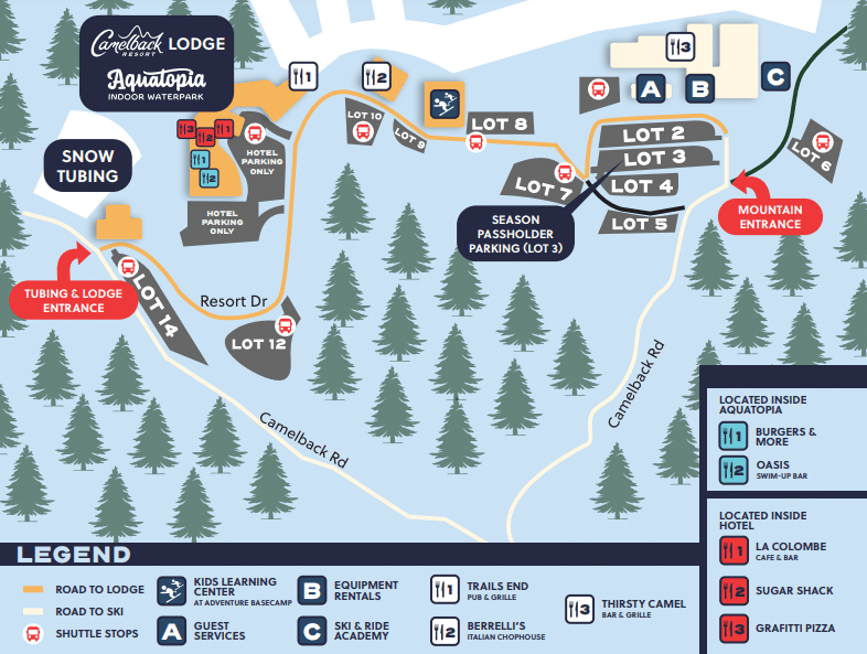 Camelbeach Mountain Waterpark Map and Brochure (2023 ...