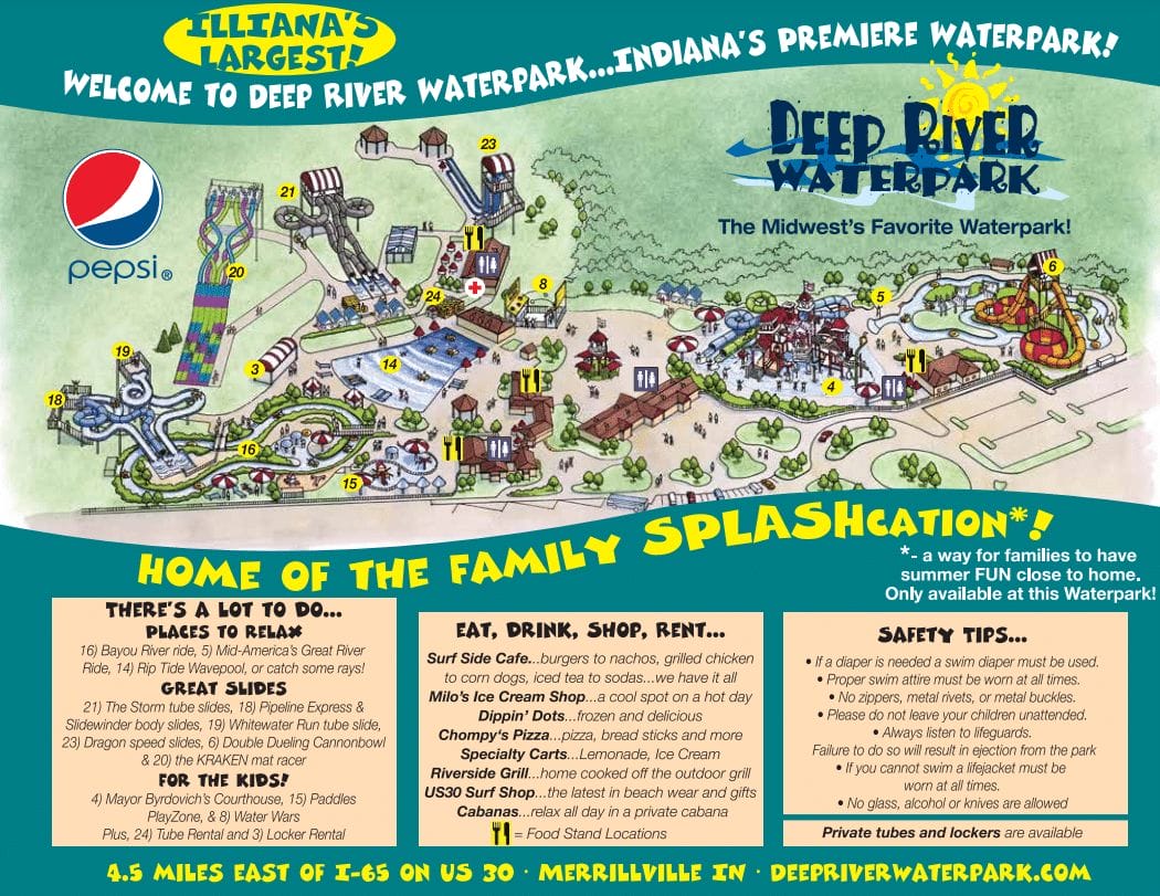 Deep River Waterpark Map and Brochure (2014 - 2023 ...