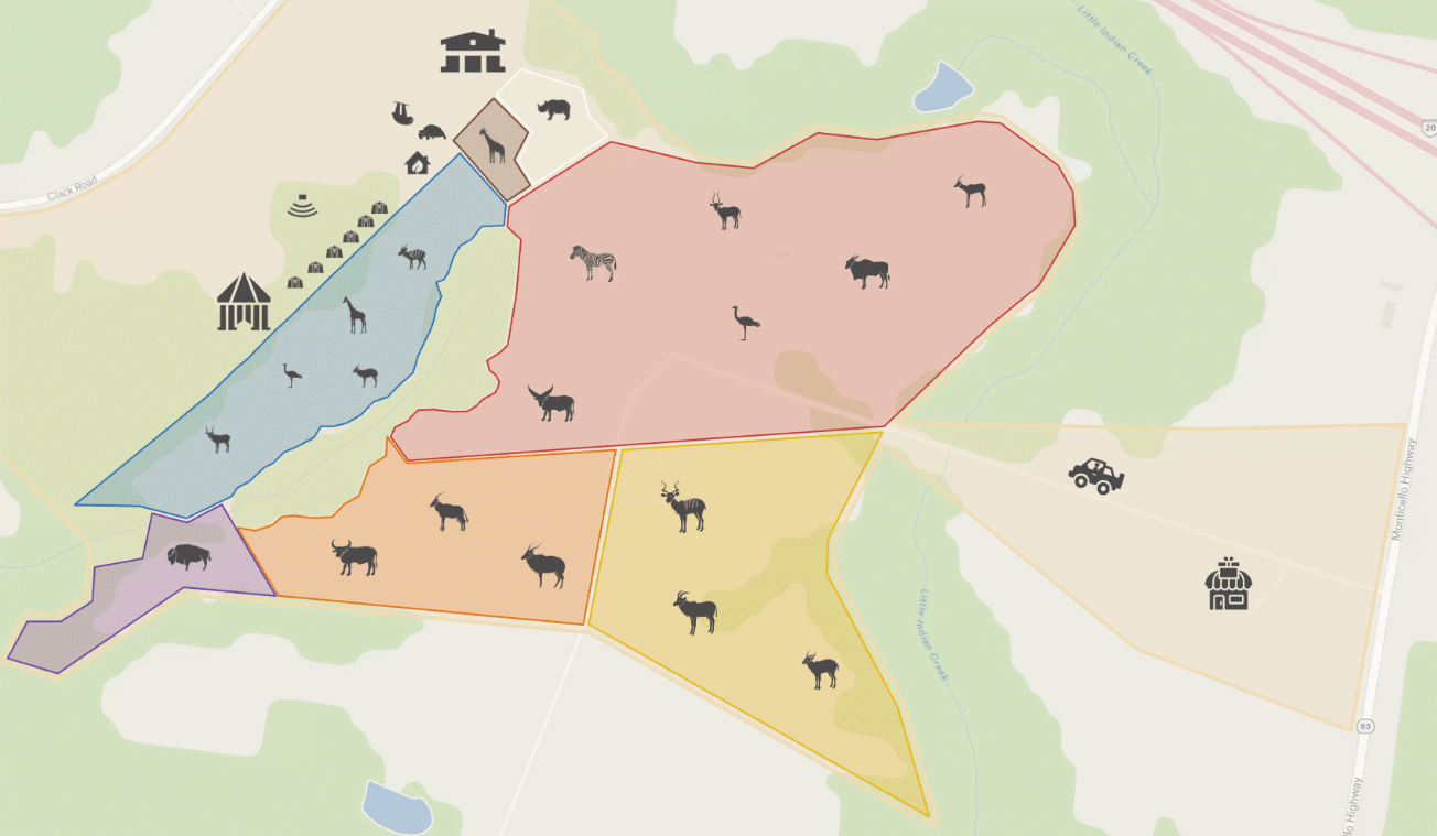 Georgia Safari Conservation Park Map and Brochure (2023 ...