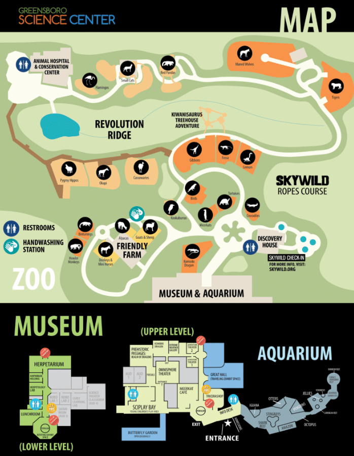 Greensboro Science Center Map and Brochure (2021 - 2023 ...