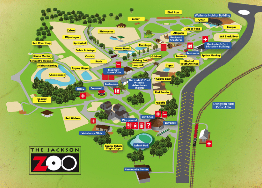 Jackson Zoo Map and Brochure (2011 - 2023) | ThemeParkBrochures.net