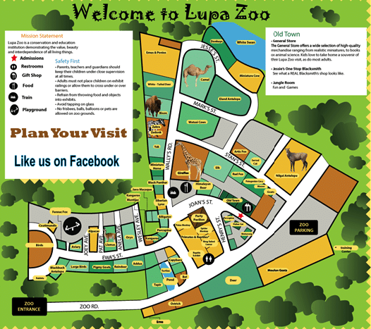 Lupa Zoo Map and Brochure (2015 - 2023) | ThemeParkBrochures.net