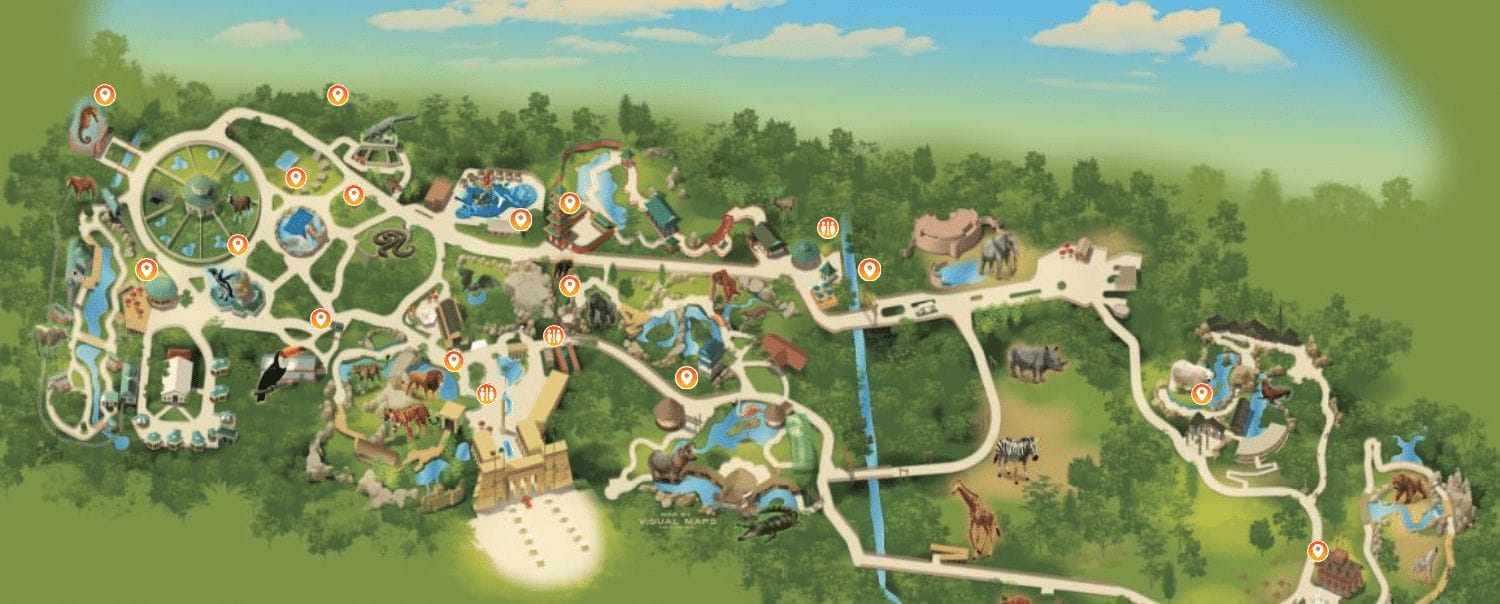 Memphis Zoo Map and Brochure (2020 - 2023) | ThemeParkBrochures.net