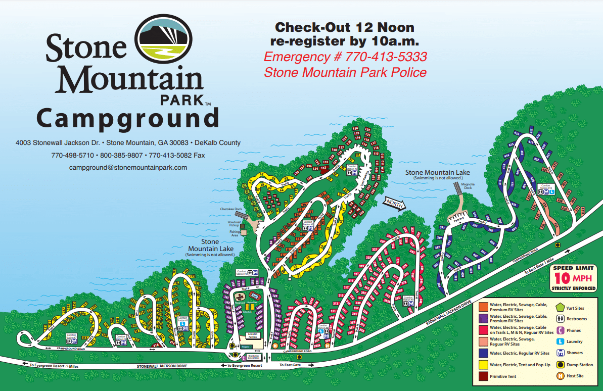 Stone Mountain Park Map and Brochure (2015 - 2023) | ThemeParkBrochures.net