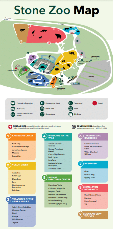 Stoneham Zoo Map and Brochure (2022 - 2023) | ThemeParkBrochures.net