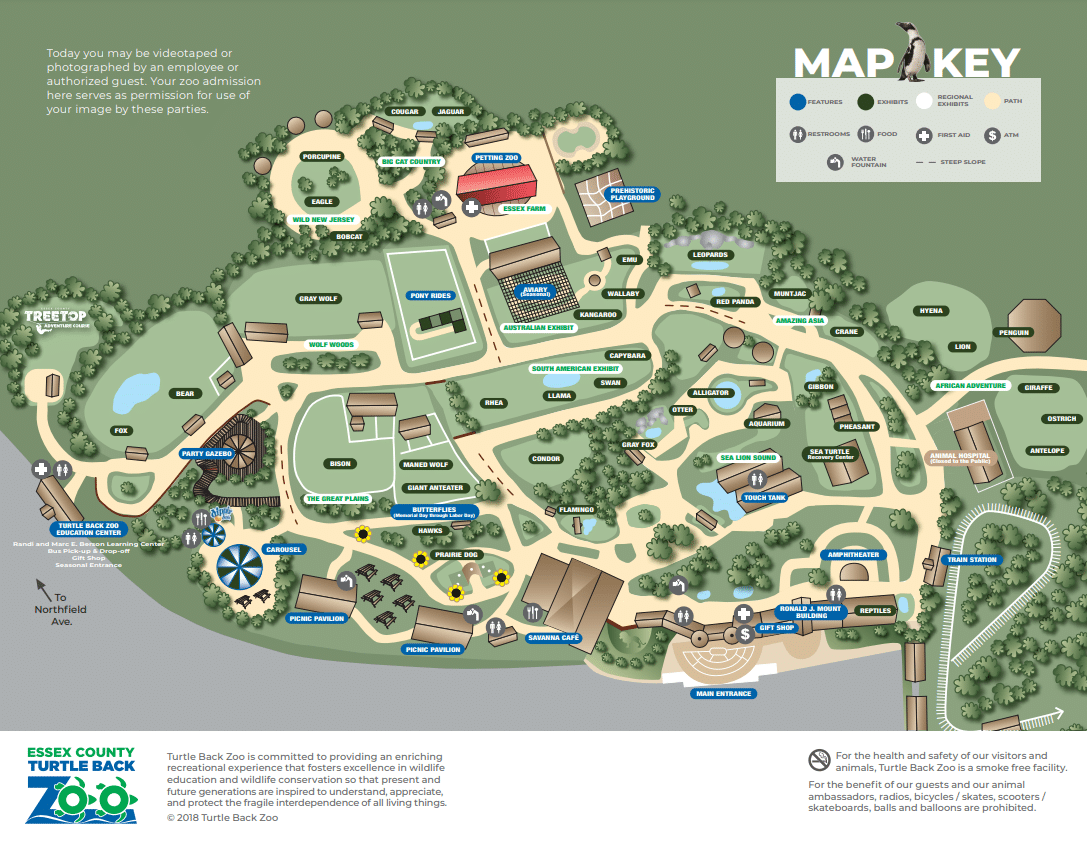 Turtle Back Zoo Map and Brochure (2013 - 2023) | ThemeParkBrochures.net