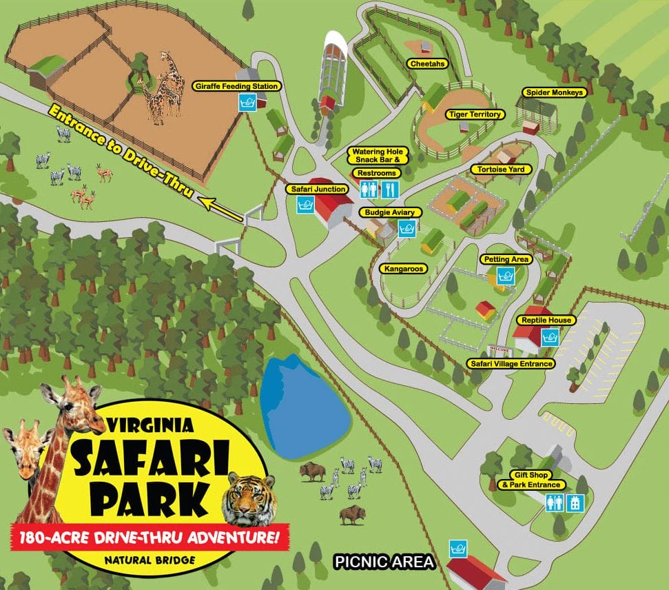 Virginia Safari Park Map and Brochure (2017 - 2023 ...