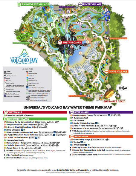 Volcano Bay Map and Brochure (2016 - 2023) | ThemeParkBrochures.net