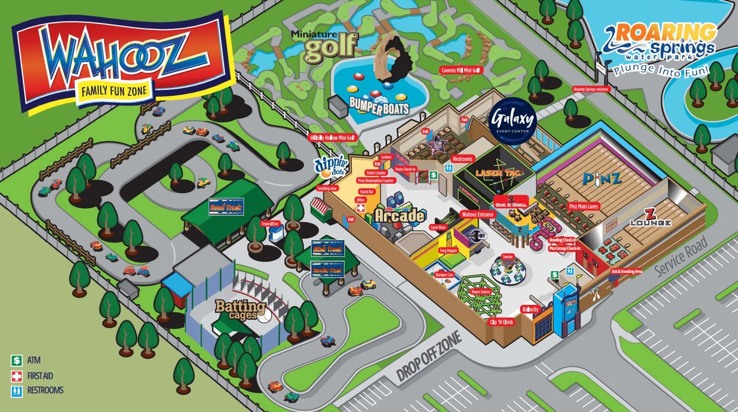 Wahooz Family Fun Zone Map and Brochure (2023) | ThemeParkBrochures.net