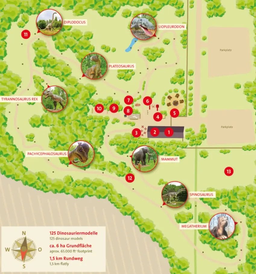 Dinosaur Land Map and Brochure (2021 - 2023) | ThemeParkBrochures.net