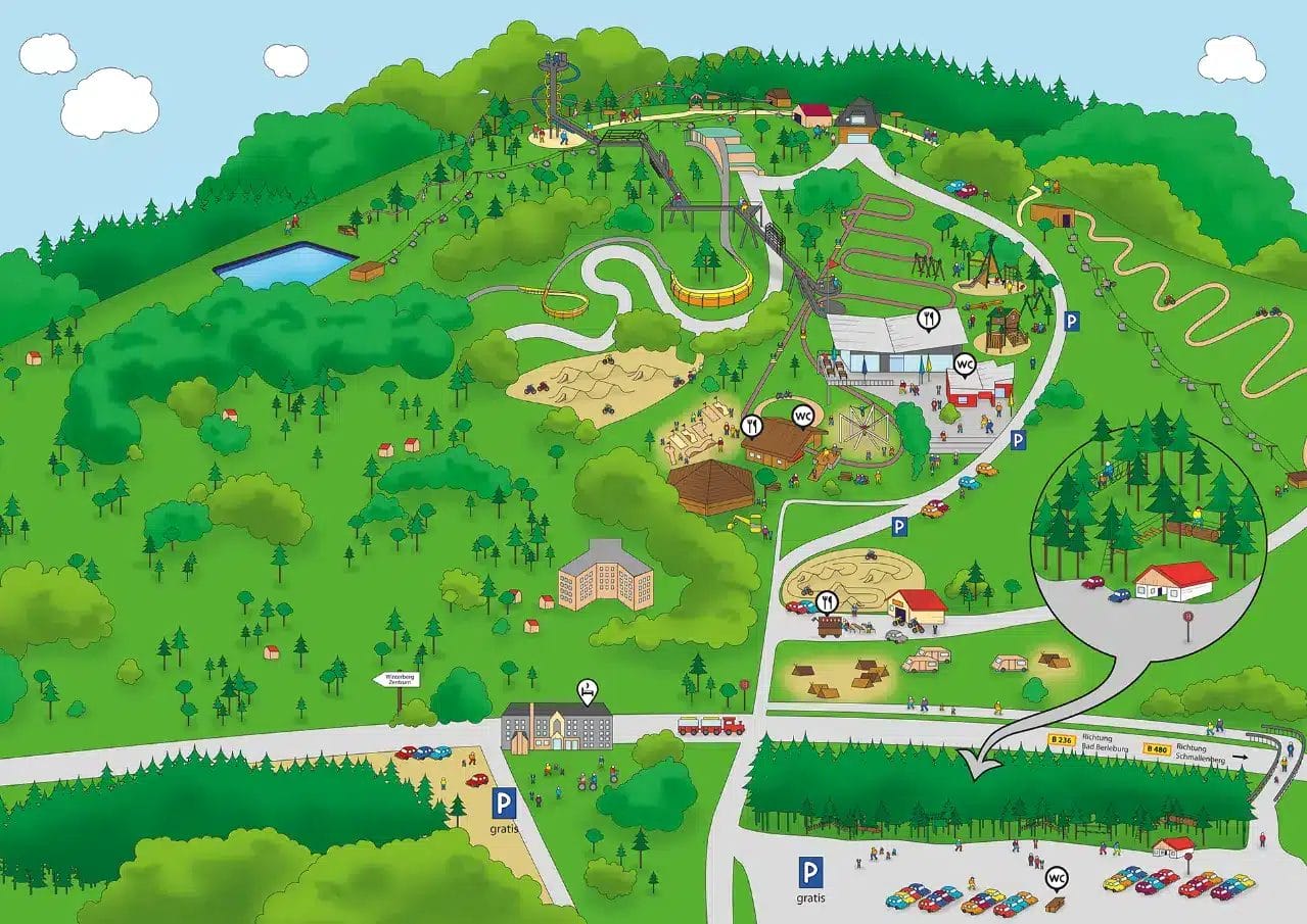 Erlebnisberg Kappe Map and Brochure (2021 - 2024) | ThemeParkBrochures.net