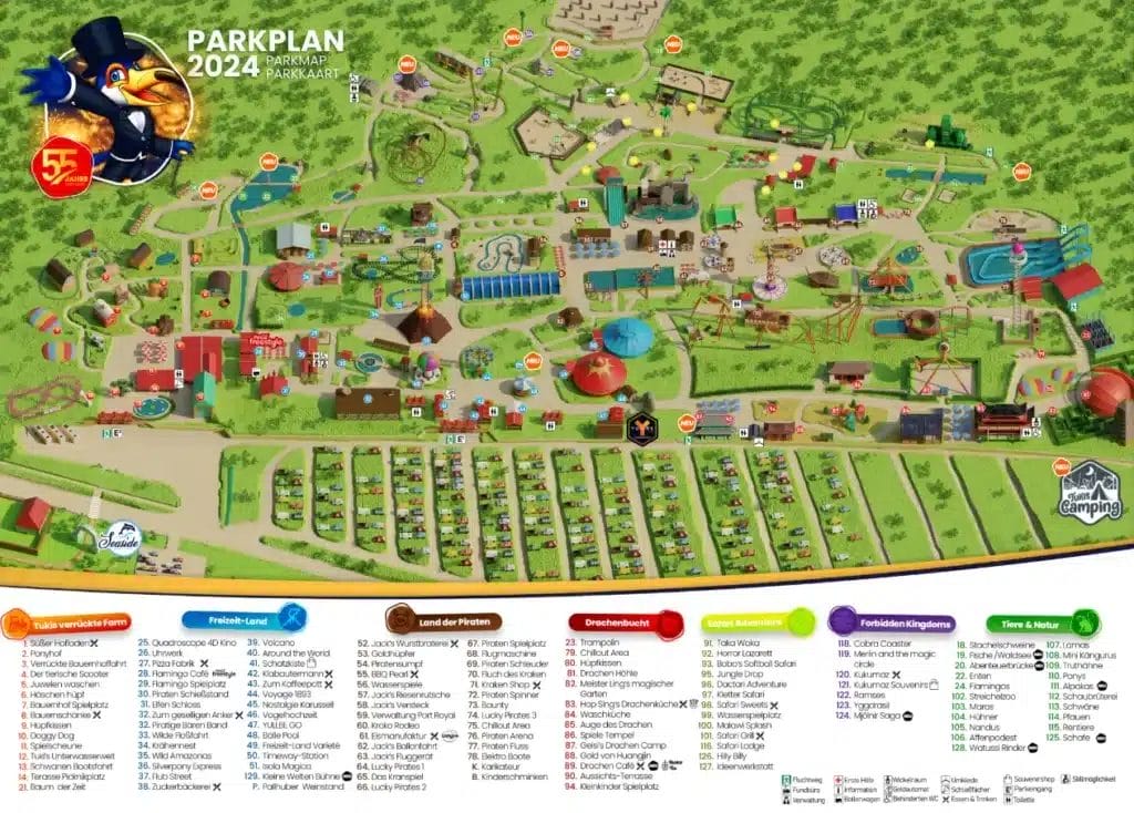 Freizeit-Land Geiselwind Map and Brochure (2020 - 2024 ...