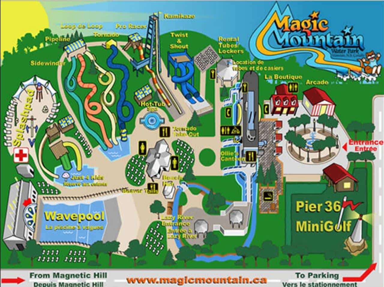 Magic Mountain SplashZone Map and Brochure (2013 - 2023 ...