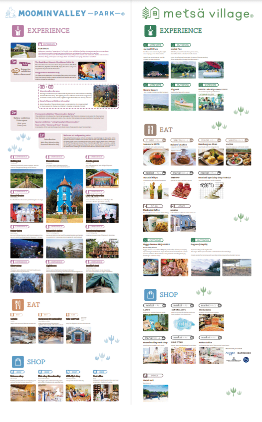 Moominvalley Park Map and Brochure (2021 - 2024) | ThemeParkBrochures.net