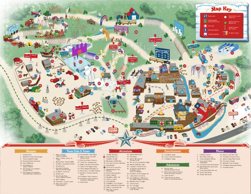 Santa's Wonderland Map and Brochure (2021 - 2023) | ThemeParkBrochures.net
