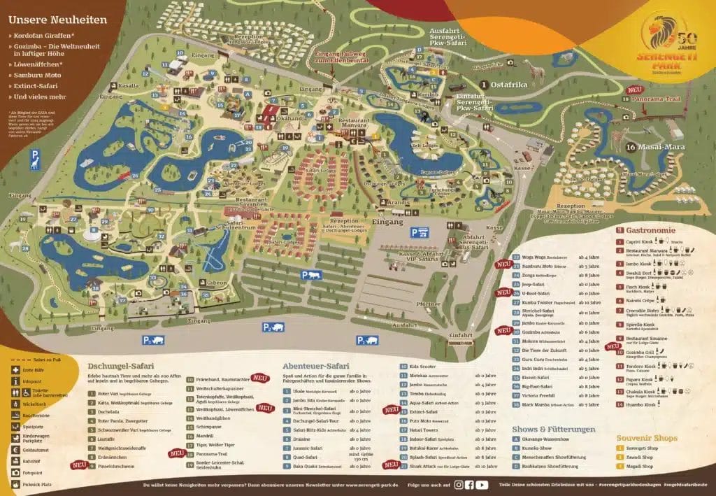 Serengeti Park Hodenhagen Map and Brochure (2022 - 2024 ...