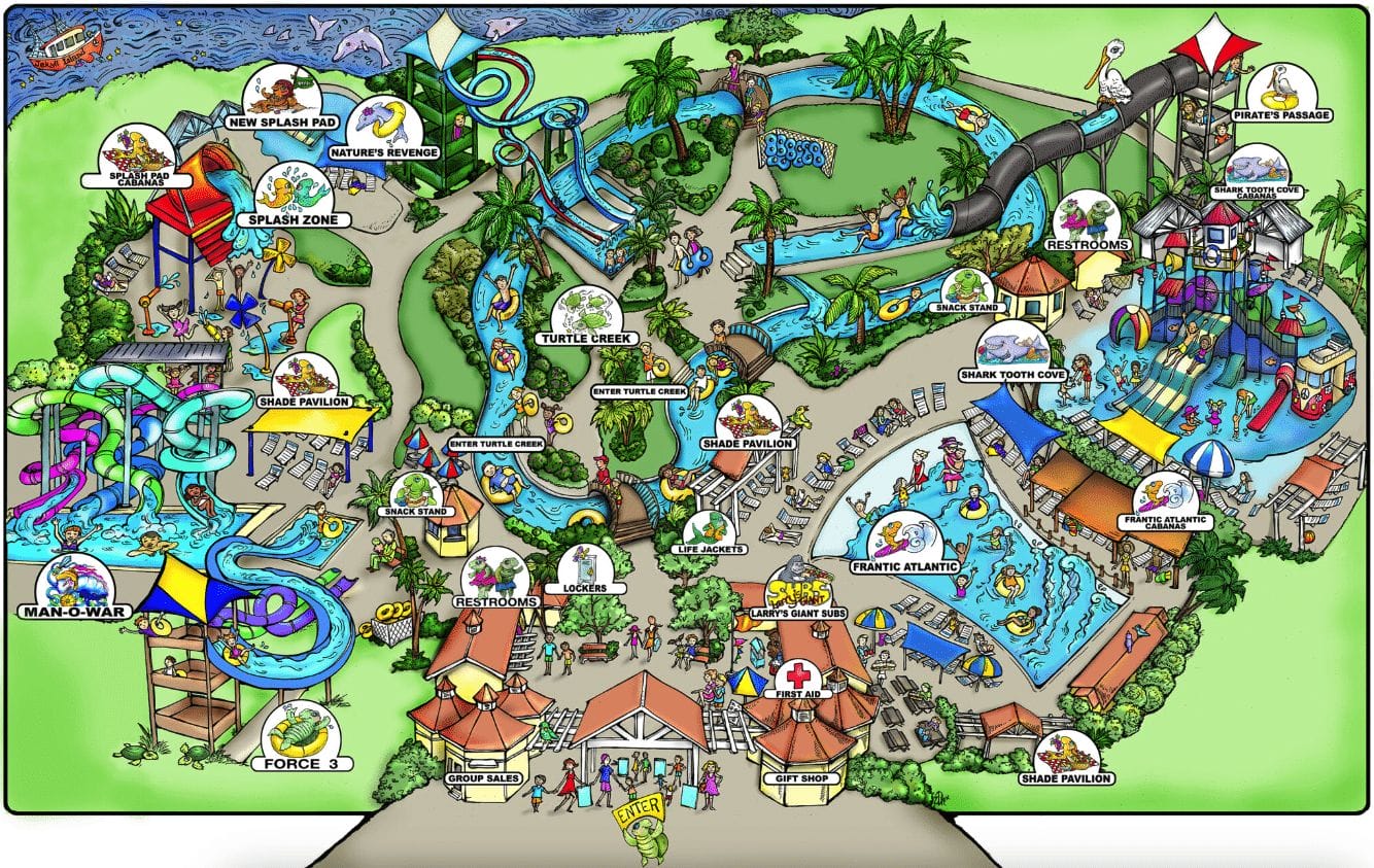 Summer Waves Water Park Map and Brochure (2022 - 2023) | ThemeParkBrochures.net