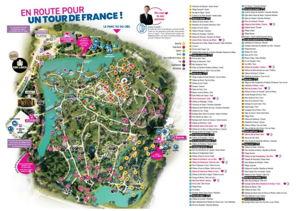 France Miniature Map and Brochure (2022 - 2023) | ThemeParkBrochures.net