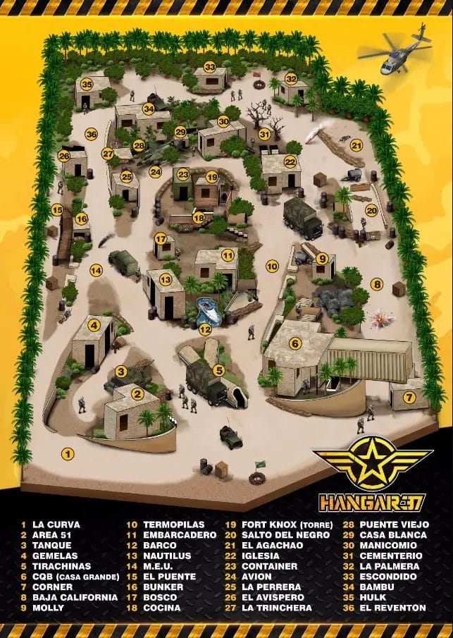 Hangar 37 Map and Brochure (2021 - 2023) | ThemeParkBrochures.net