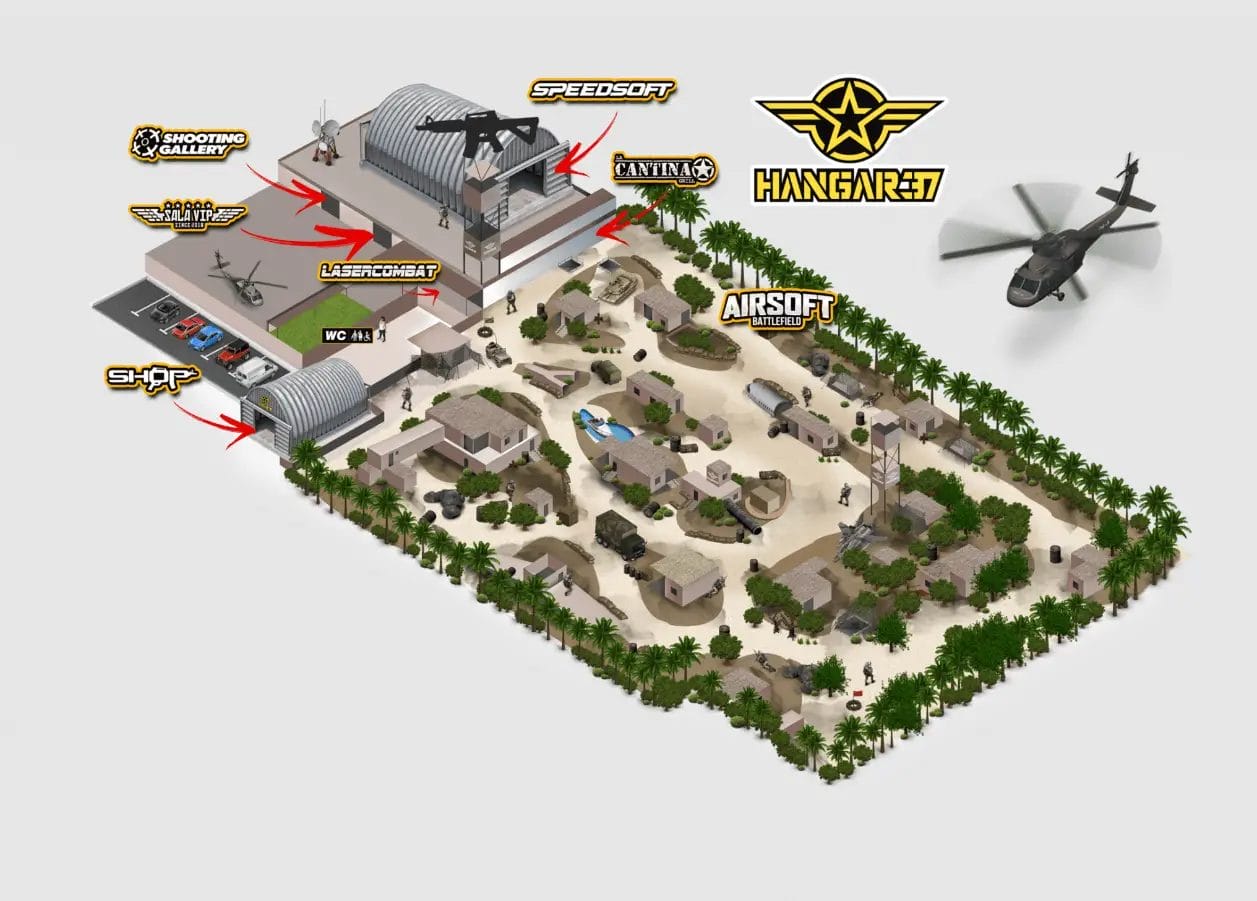 Hangar 37 Map and Brochure (2021 - 2023) | ThemeParkBrochures.net
