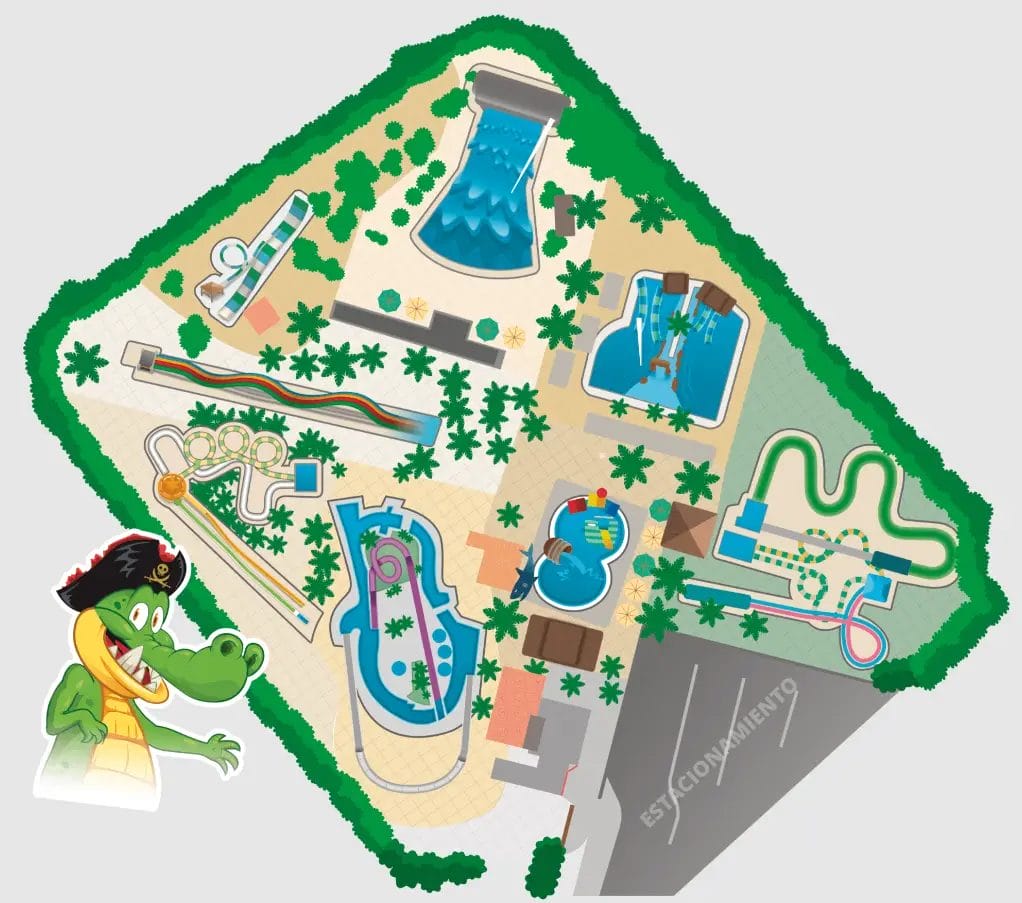 Mazagua Water Park Map and Brochure (2022 - 2023) | ThemeParkBrochures.net