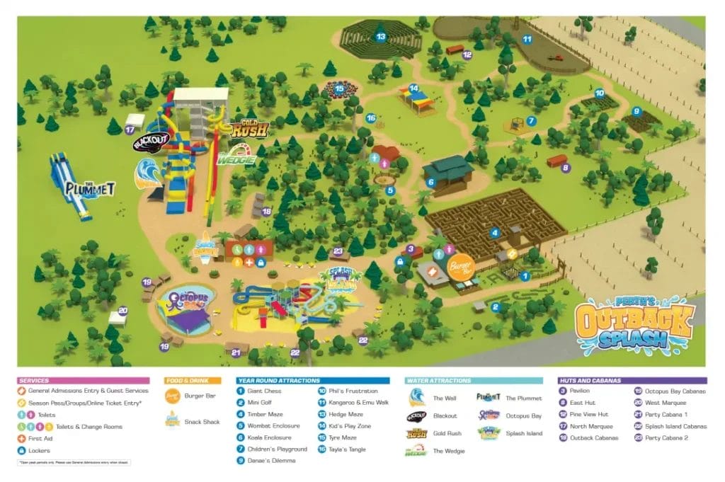 Perth's Outback Splash Map and Brochure (2020 - 2023 ...